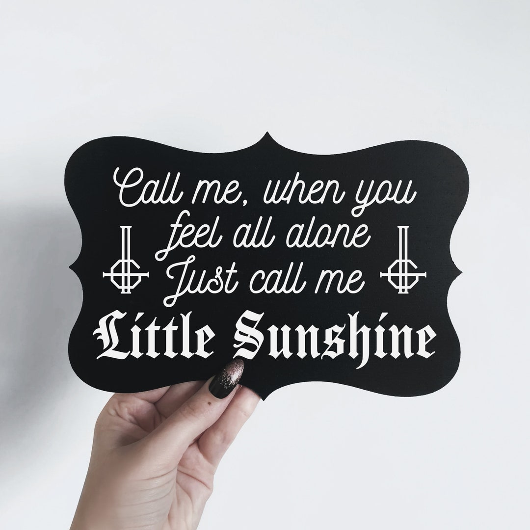 LITTLE SUNSHINE Lyrics - Ghost Plaque Wall Art Sign | Band Metal Rock ...