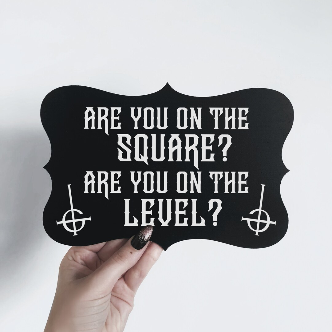 Square Hammer - Plaque Wall Art Sign | Ghost Band Metal Rock Music Papa ...