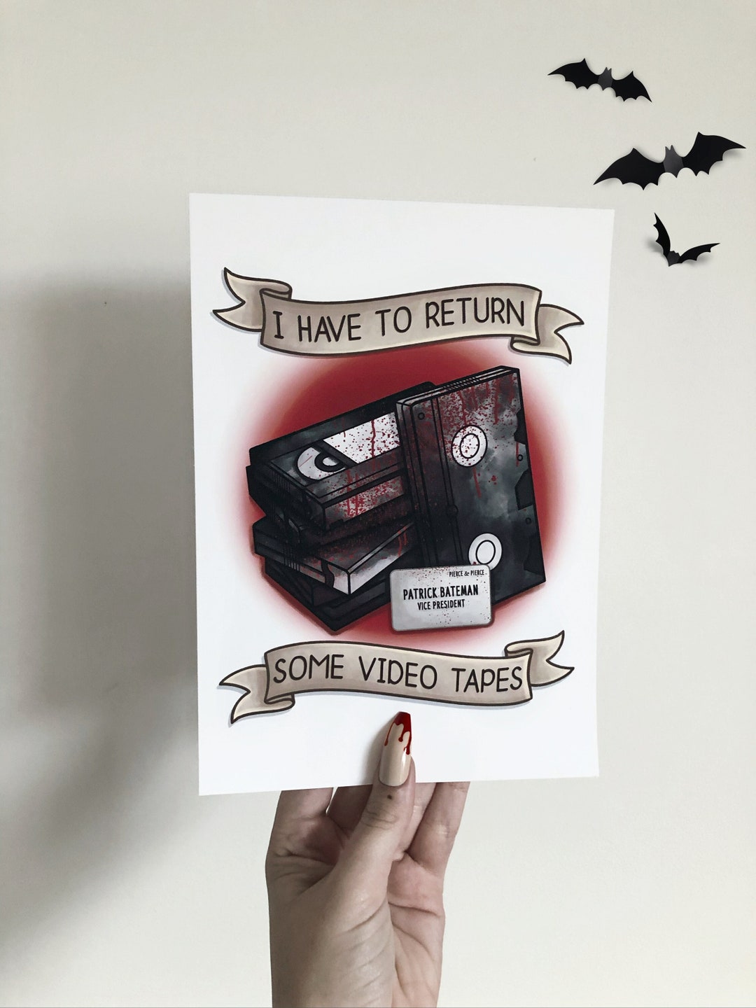 A5 I Have to Return Some Video Tapes Art Print American - Etsy UK