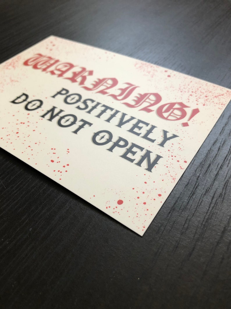 A6 positively Do Not Open Mini Art Print Annabelle Haunted - Etsy