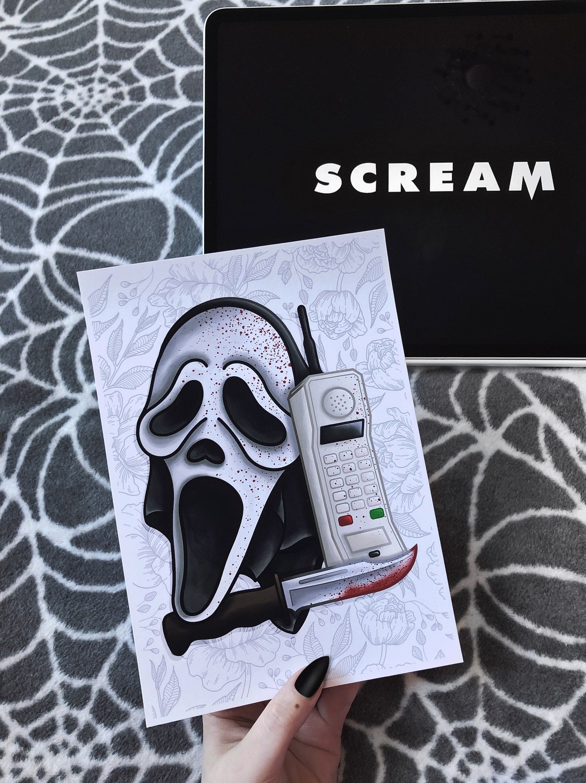 A5 hello Sidney Scream Art Print Ghostface Serial Killer - Etsy Hong Kong