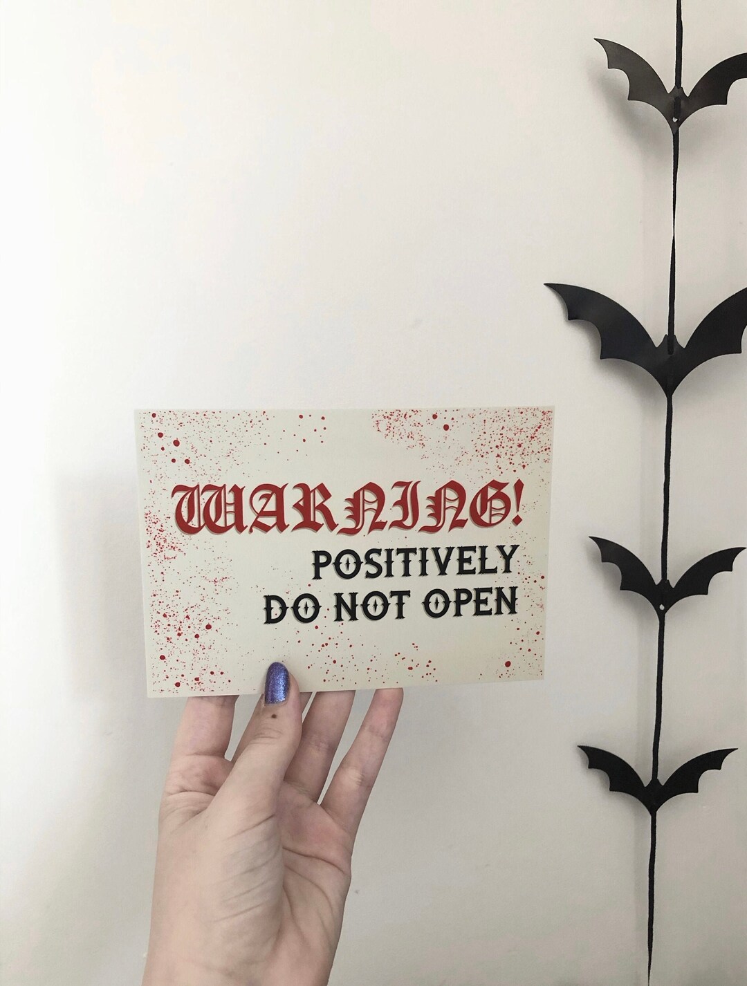 A6 positively Do Not Open Mini Art Print Annabelle Haunted Ghost ...