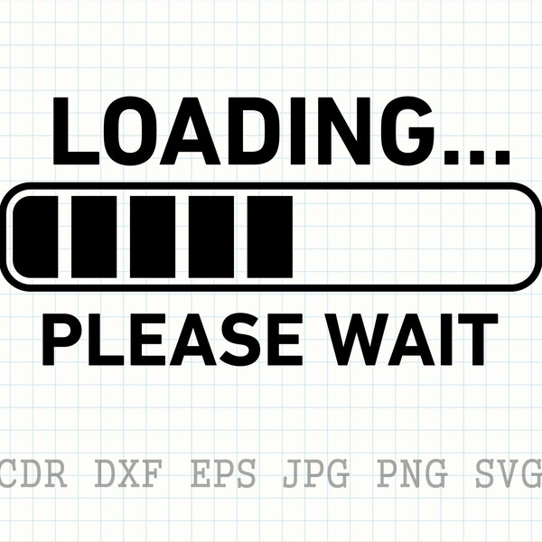 Baby Loading Please Wait Svg - Etsy