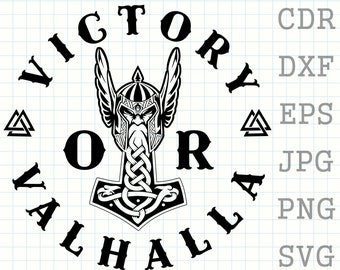 Valhalla Svg - Etsy