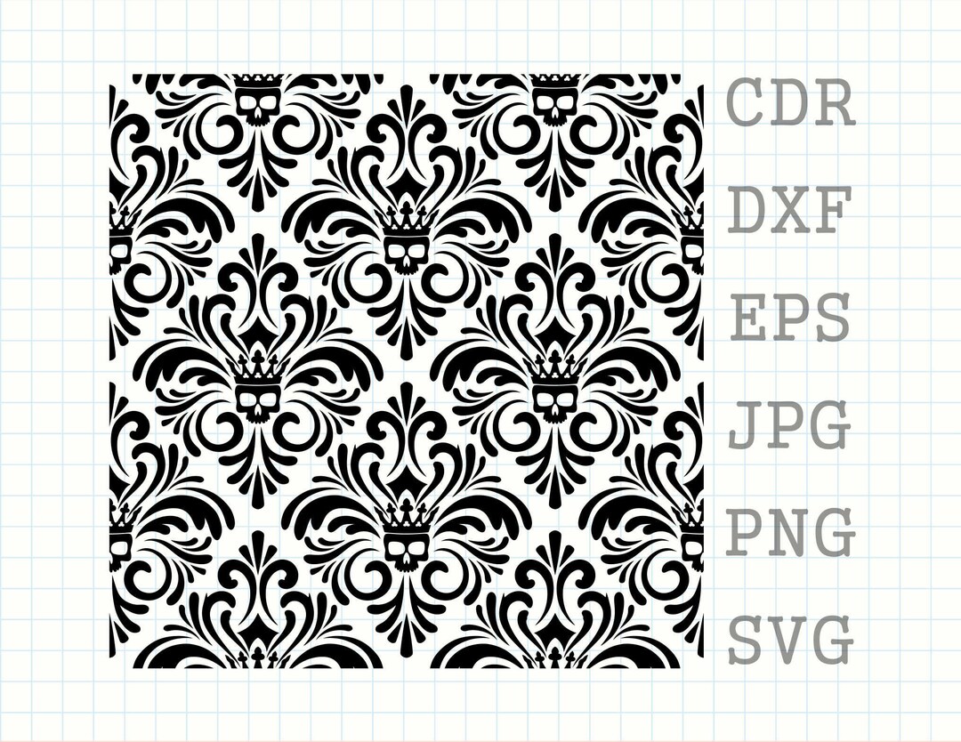 Floral Heart Svg, Tooled Leather Svg, Skull Seamless Pattern, Western ...