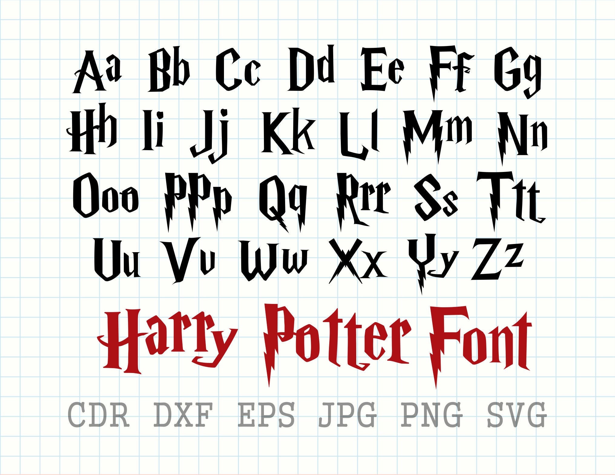 Wizard Alphabet Svg Magical Letters Svg Vector Wizarding - Etsy