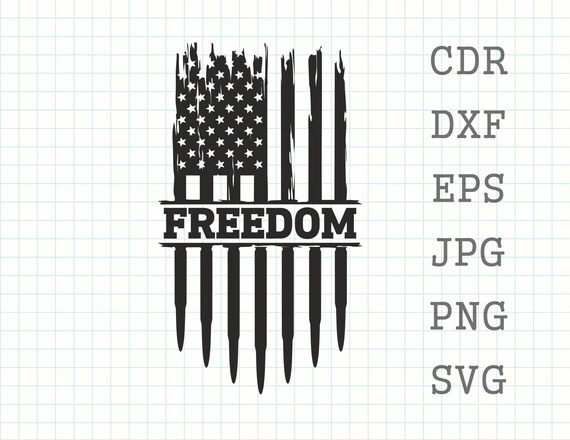 Freedom Svg American Flag Png 4th of July Svg Independence | Etsy