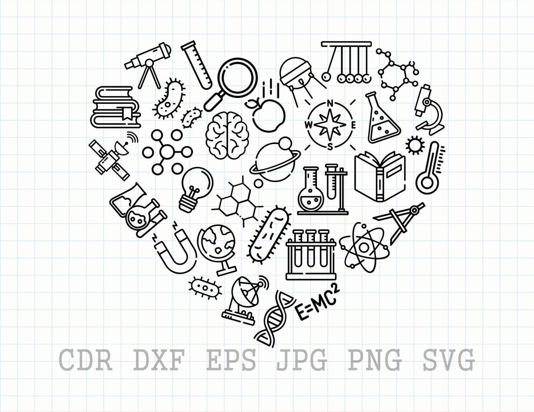 Science Svg, Scientist Svg, Teacher Gift, Chemistry Clipart, Teaching ...