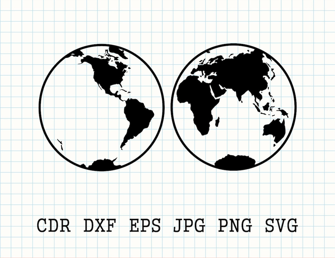 World Map Svg Map Svg Earth Svg World Svg Globe Svg Etsy | My XXX Hot Girl