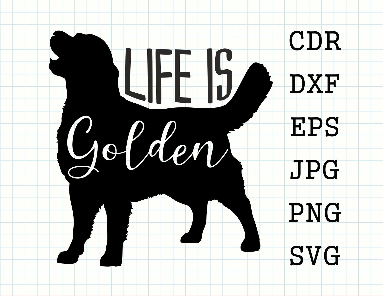Life is Golden Svg, Golden Retriever Mom Svg, Dog Mom Svg, Retriever ...