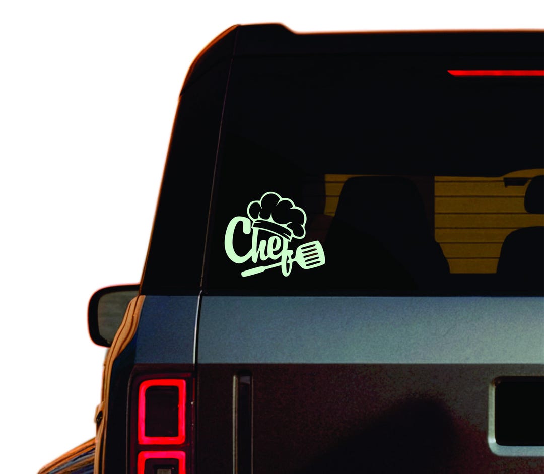 Cook Chef Decal, Cook Dad Sticker, Chef Car Decal, Cooking Master ...