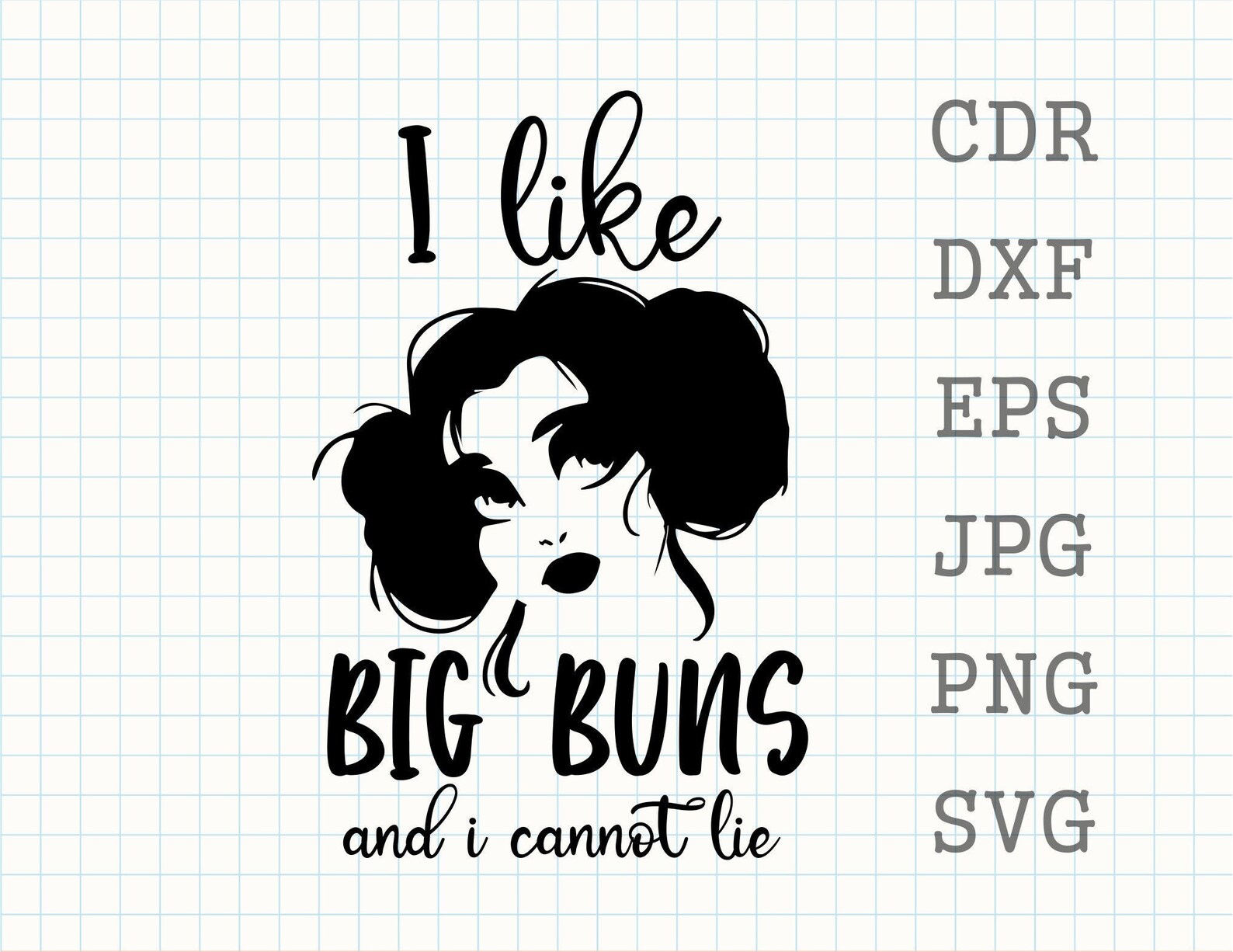 I Like Big Buns and I Cannot Like Princess Leia Svg Funny - Etsy