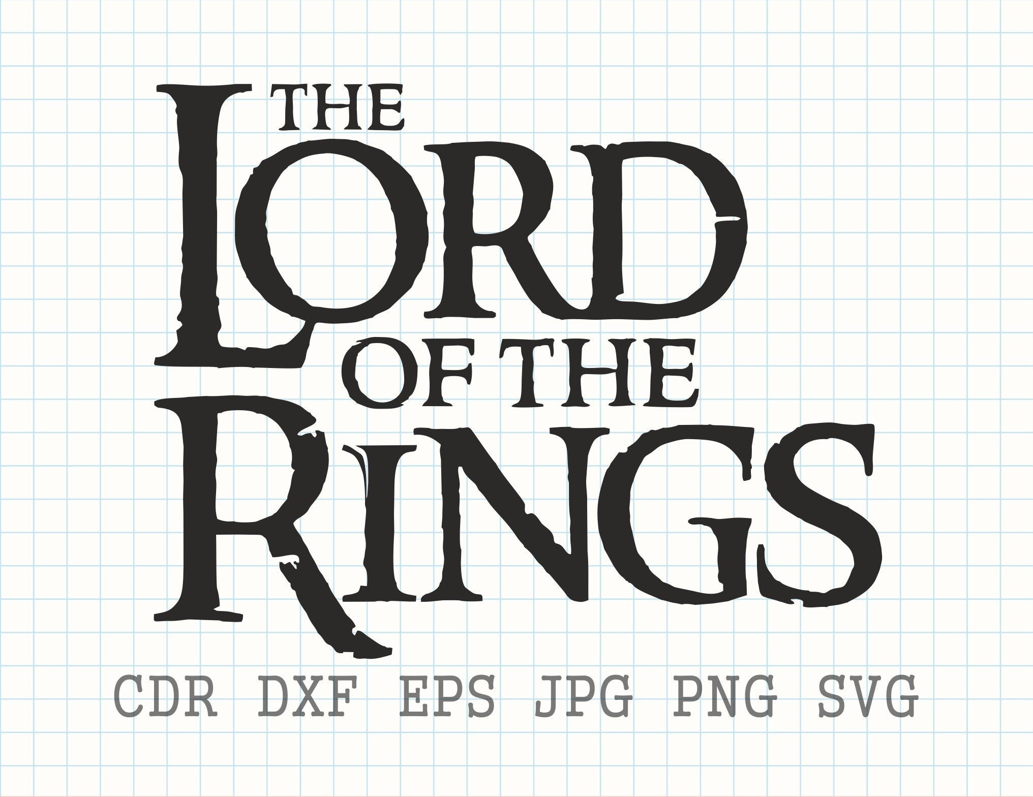 The Lord of the Rings svg cut file instant download Lotr | Etsy