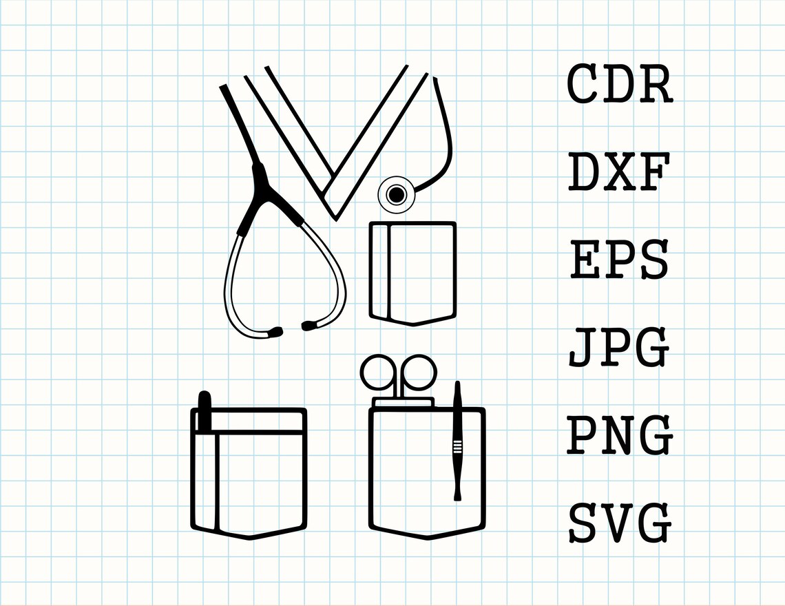 Scrubs Svg Nurse Life Svg Doctor Svg Stethoscope Png - Etsy