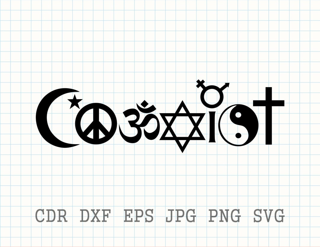 Coexist Svg, Love Peace Svg, Love One Another Svg, Positive Vibes ...