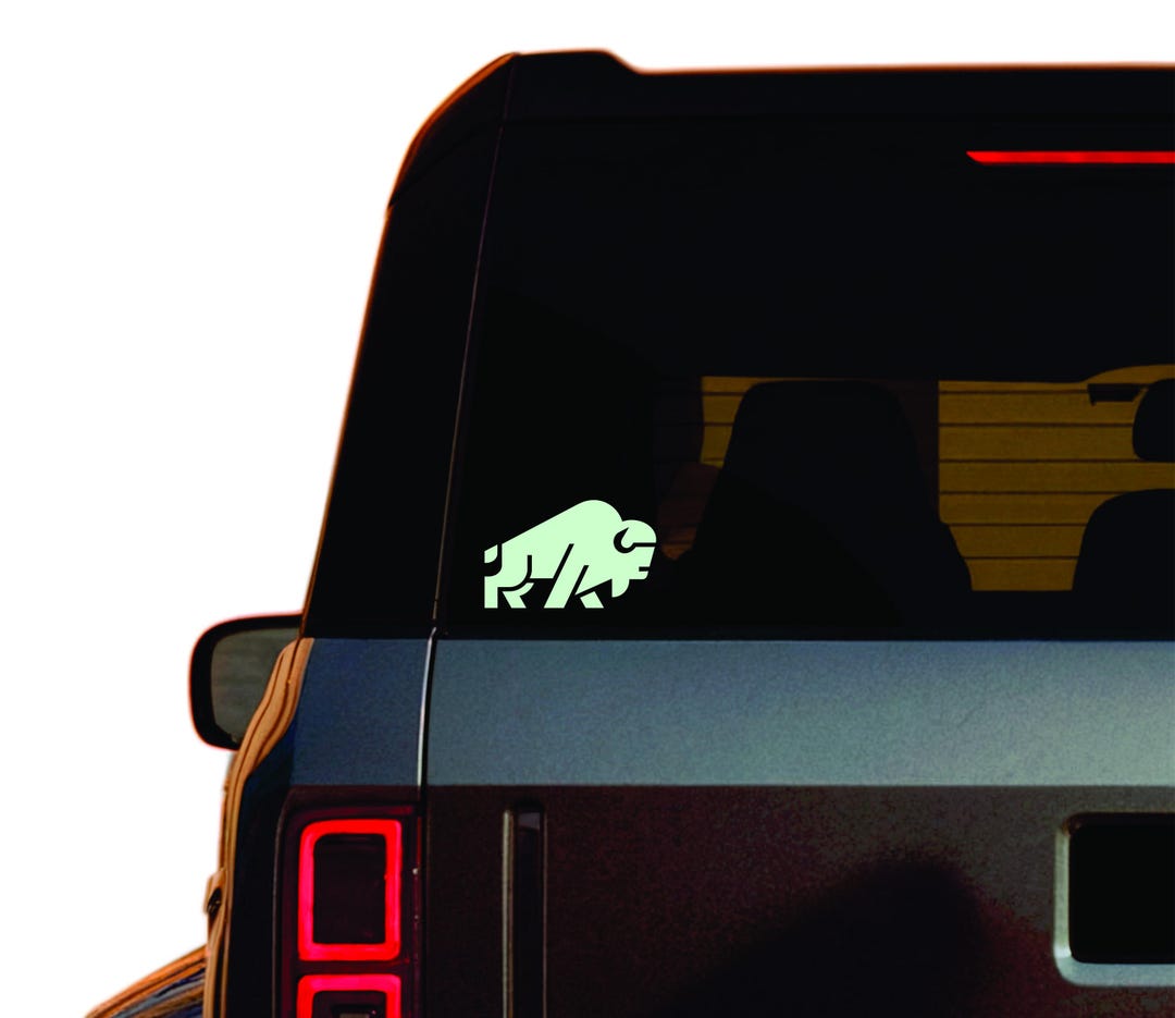 American Bison Vinyl Decal, American Bull Sticker, Wild Bison Decal ...