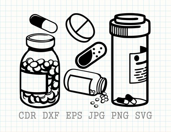 Prescription Bottle Drawing