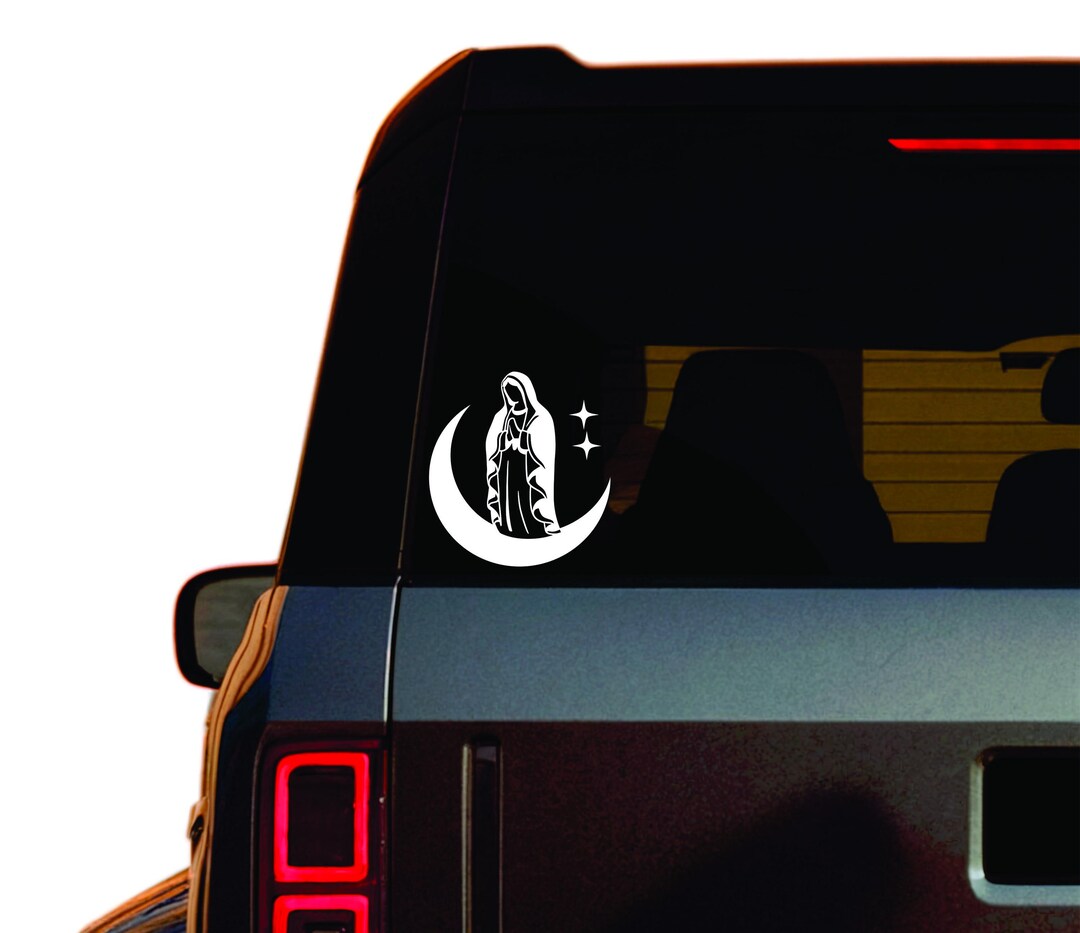Our Lady of Guadalupe Vinyl Decal, Blessed Virgin Mary Sticker, Virgin ...