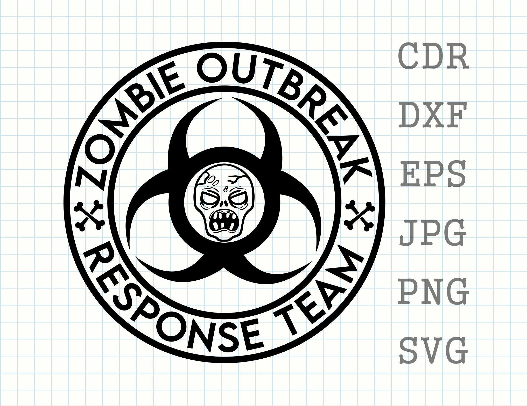 Zombie outbreak response team svg Walking dead svg zombies | Etsy