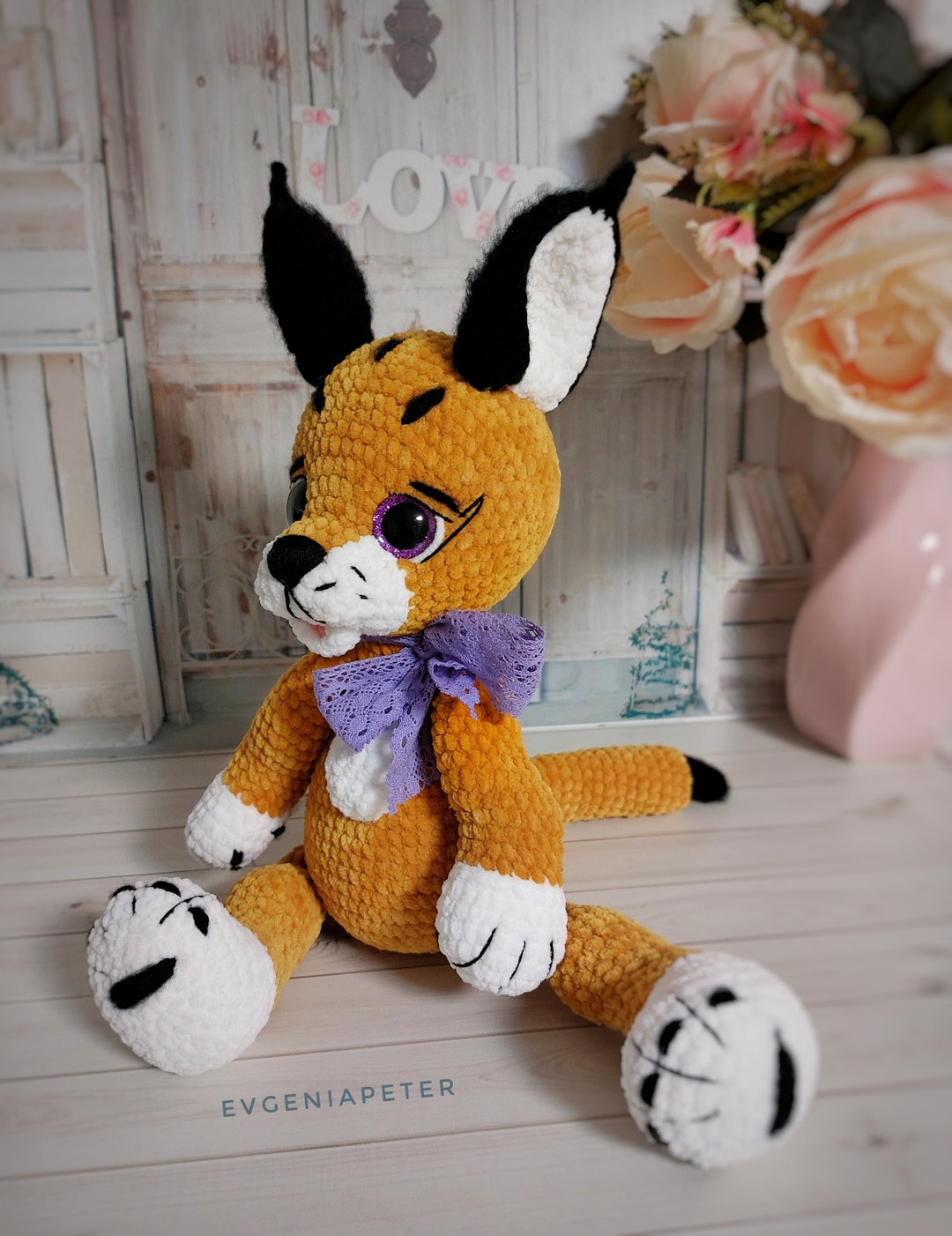 Lynx. Plush Lynx. Soft Toy. Crocheted Toy. Gift. Crocheted Lynx. Baby ...