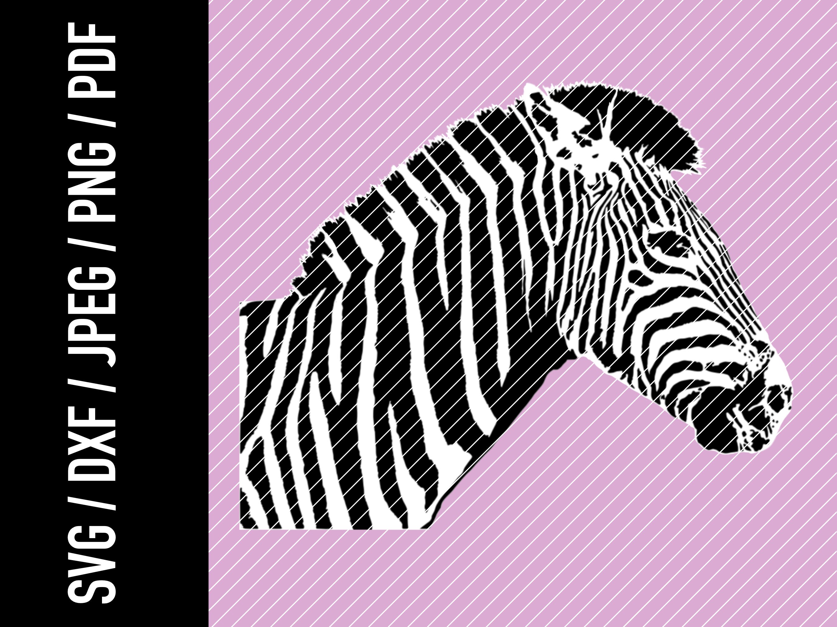 Zoe Zebra A4 Stencil/cut File Perfect for Screenprint, Foils or Other ...