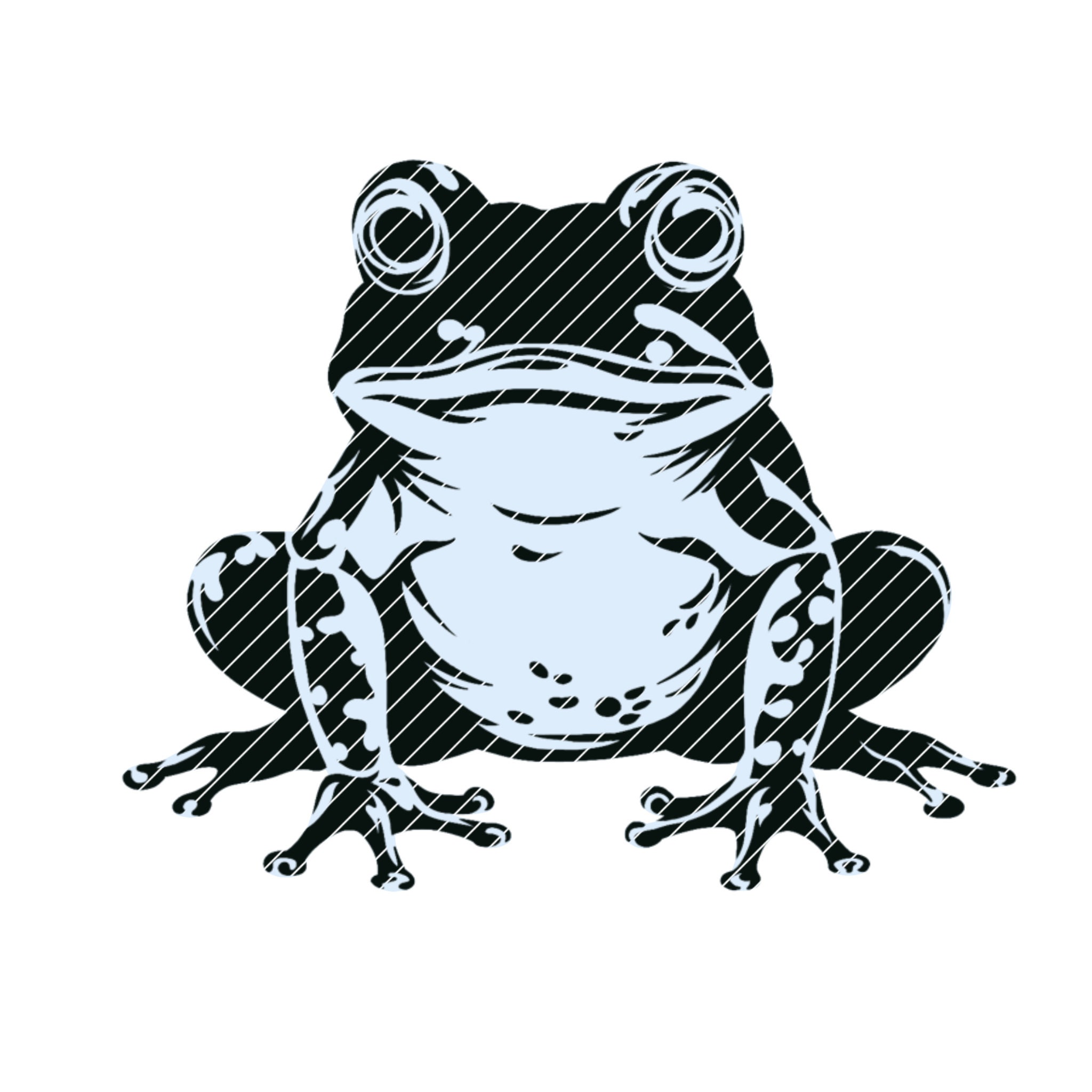 Frog Stencil/cut File Perfect for Screenprint Foils or - Etsy