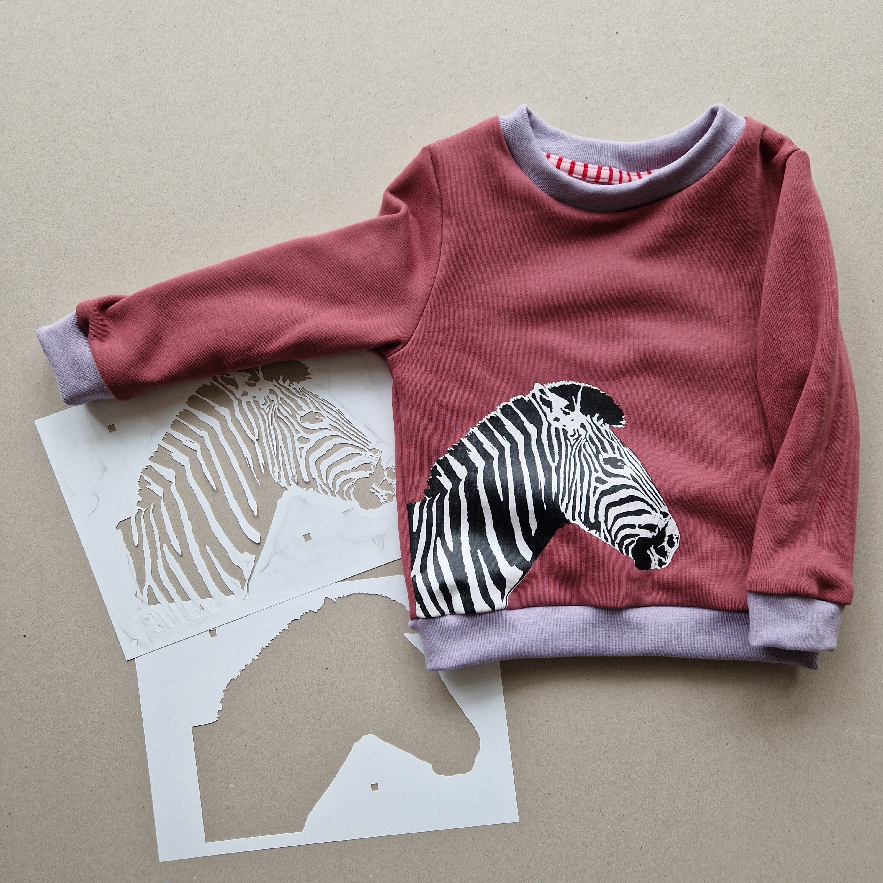 Zoe Zebra (A4) - Stencil/cut File - Perfect for Screenprint, Foils or ...