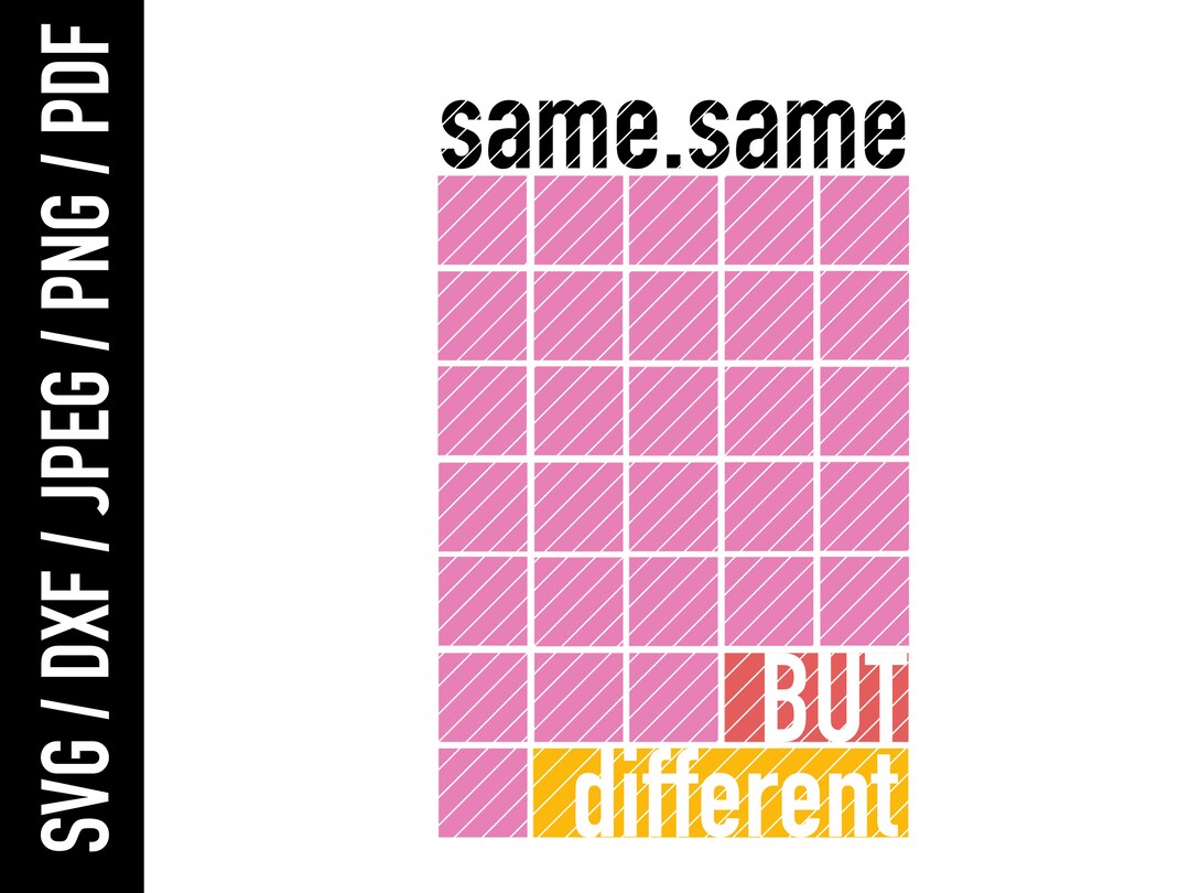 Same.same BUT Different Stencil File Perfect for Easy Screenprint ...