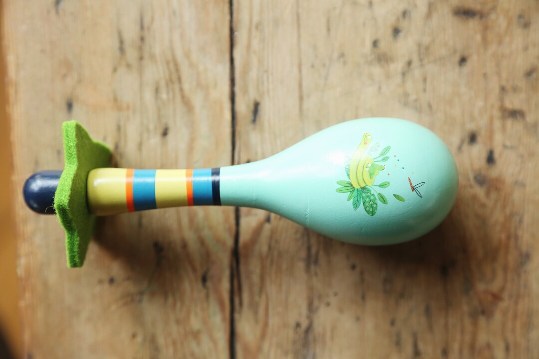 Blue Jungle Wooden Maraca - Etsy
