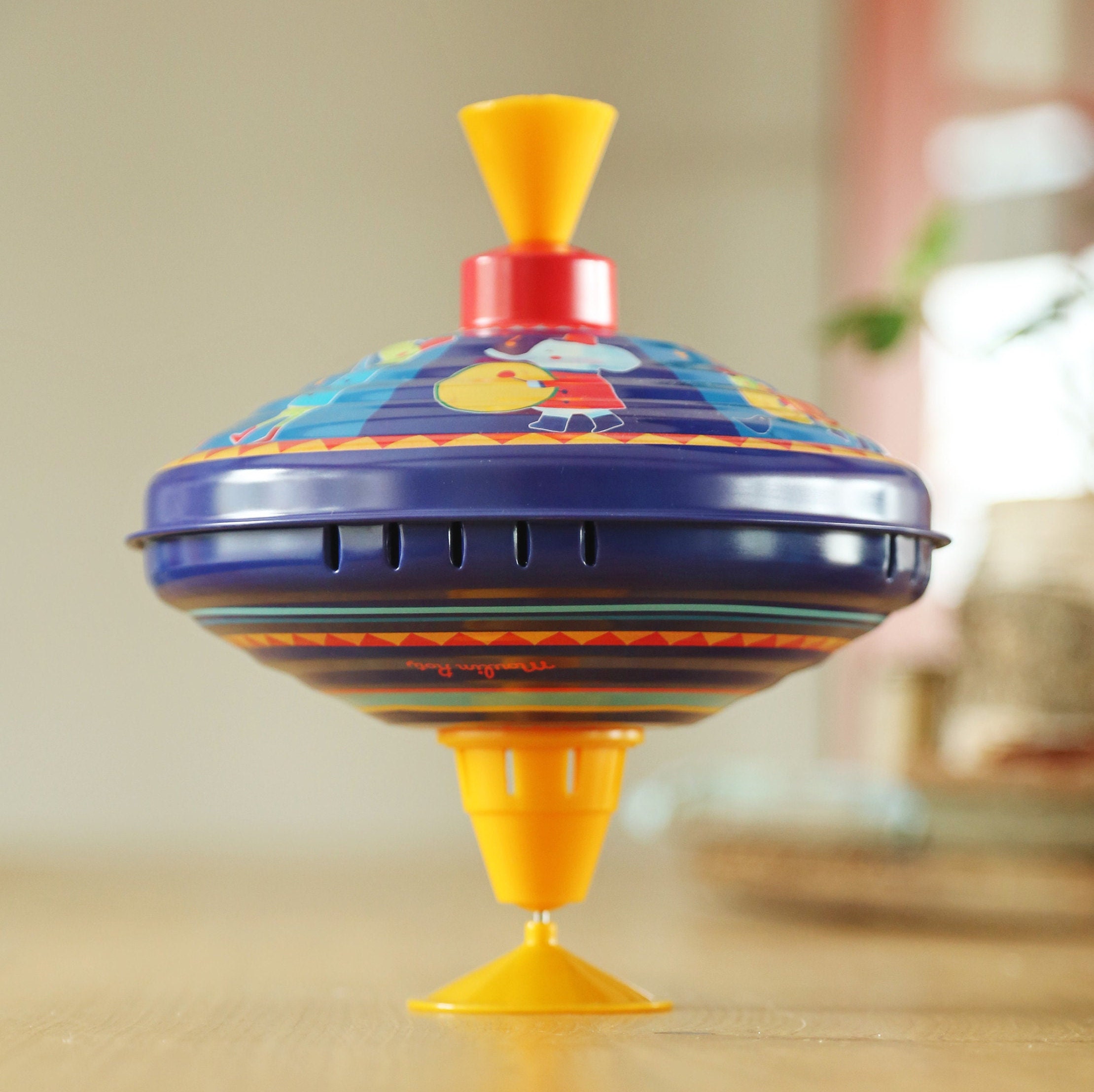 Large Musical Animal Spinning Top - Etsy UK
