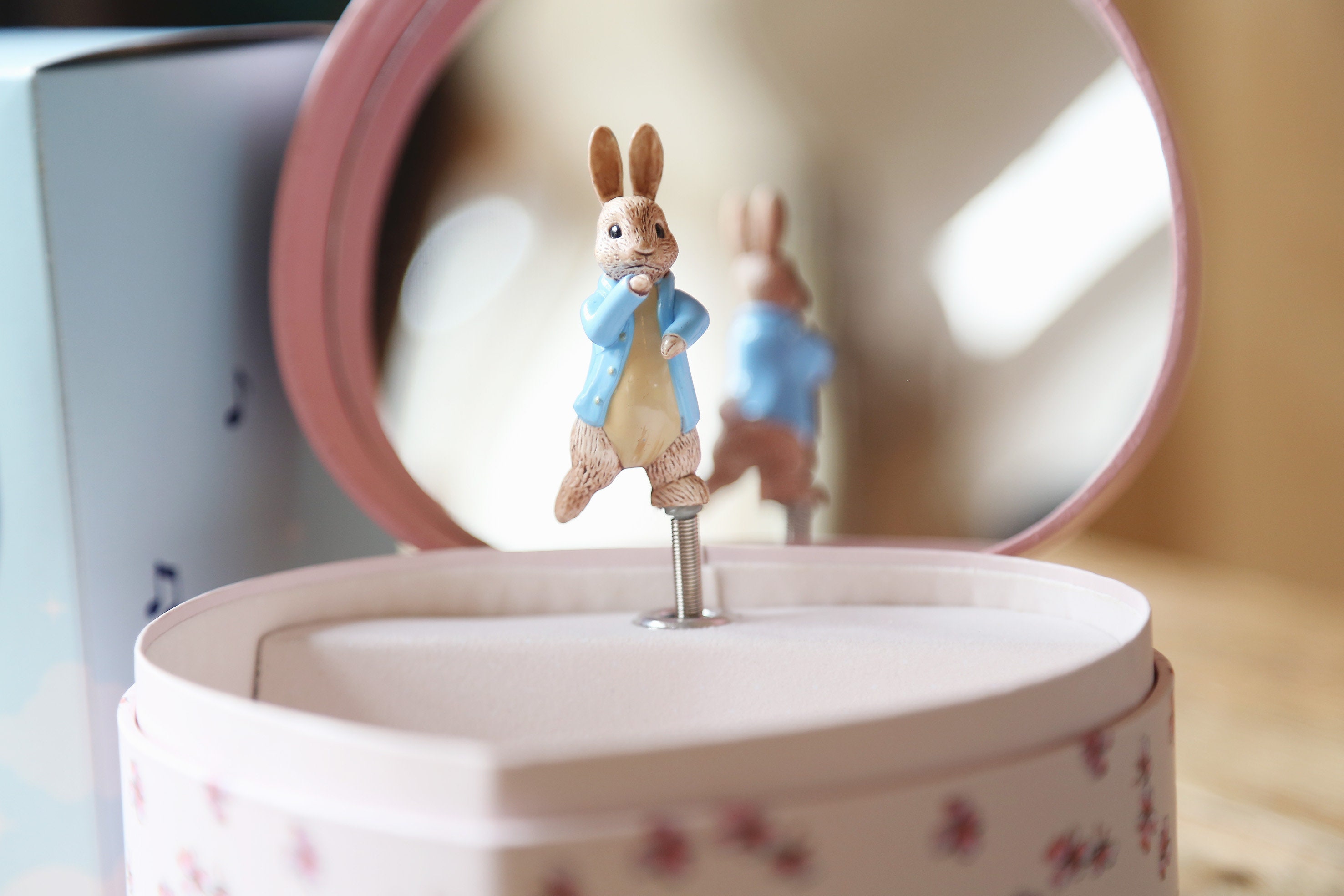 Pink Peter Rabbit Heart Music Box - Etsy UK