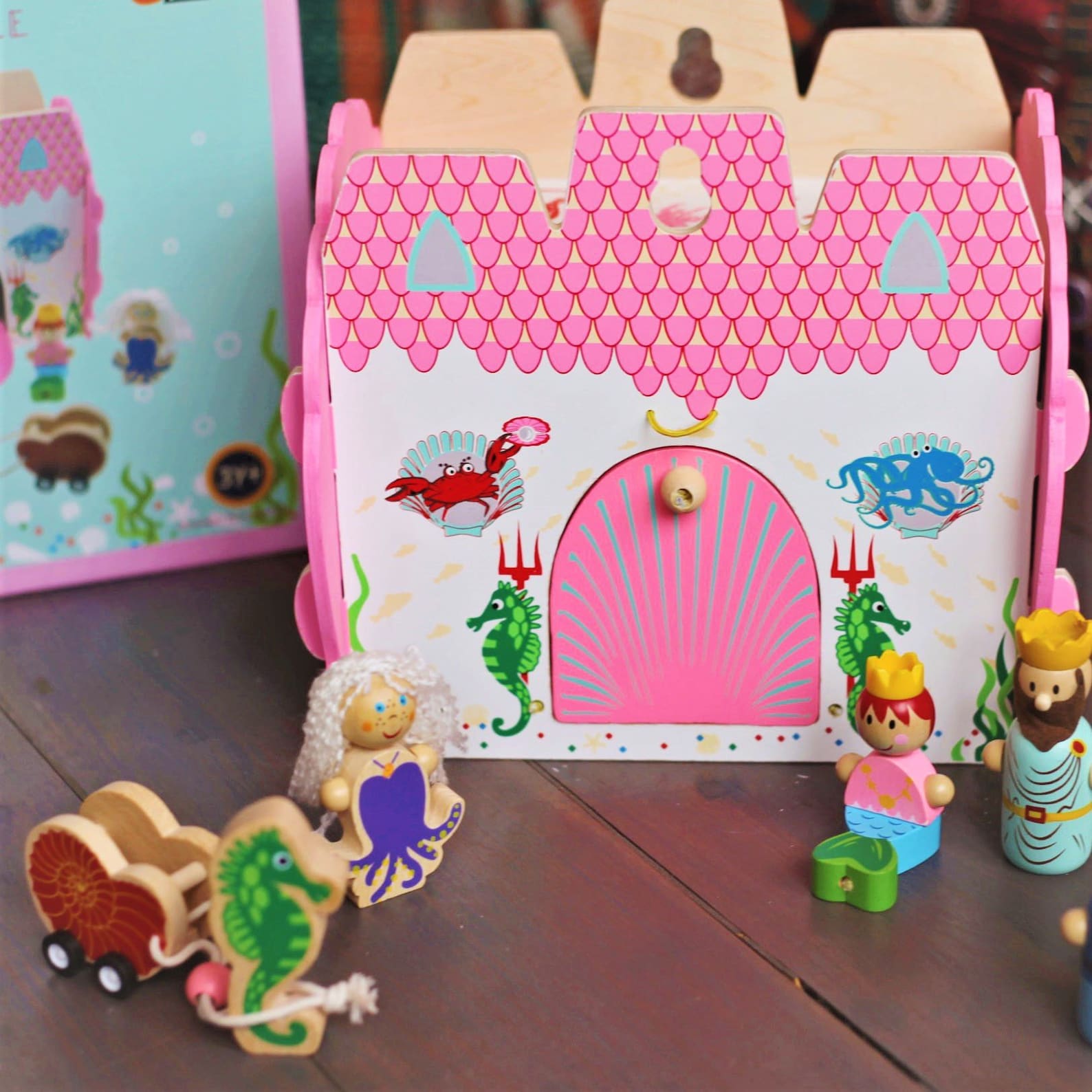 Mermaid Wooden Dolls House - Etsy