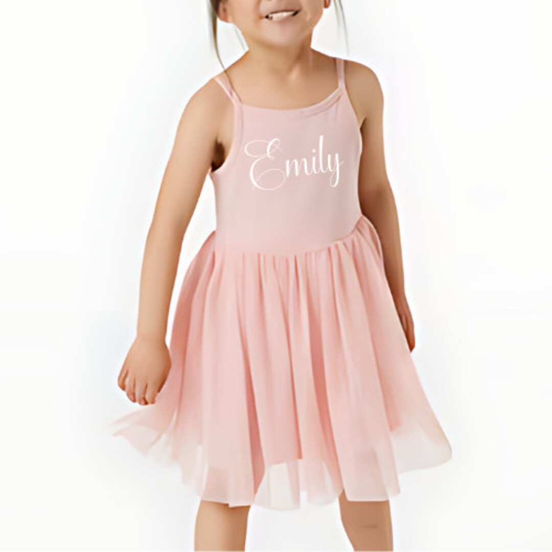 Personalised Pink Tutu Dress With Name Pretty Birthday Party Outfit for ...