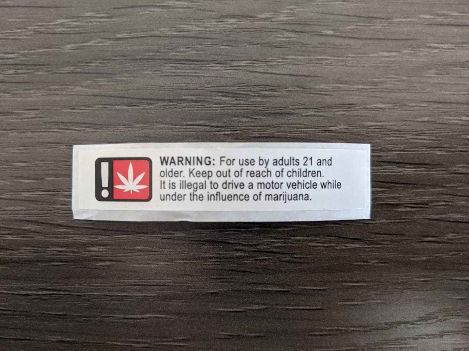 21 THC Warning Label Stickers Adult Use | Etsy