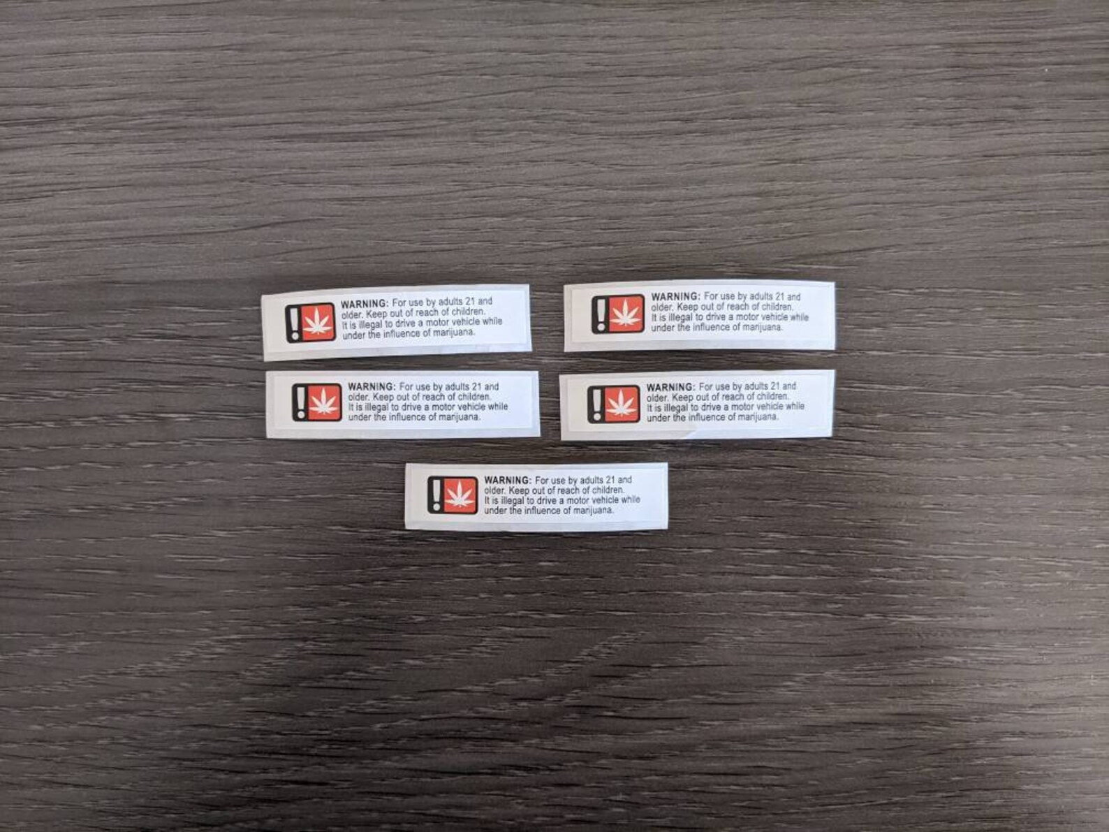 21 THC Warning Label Stickers Adult Use | Etsy