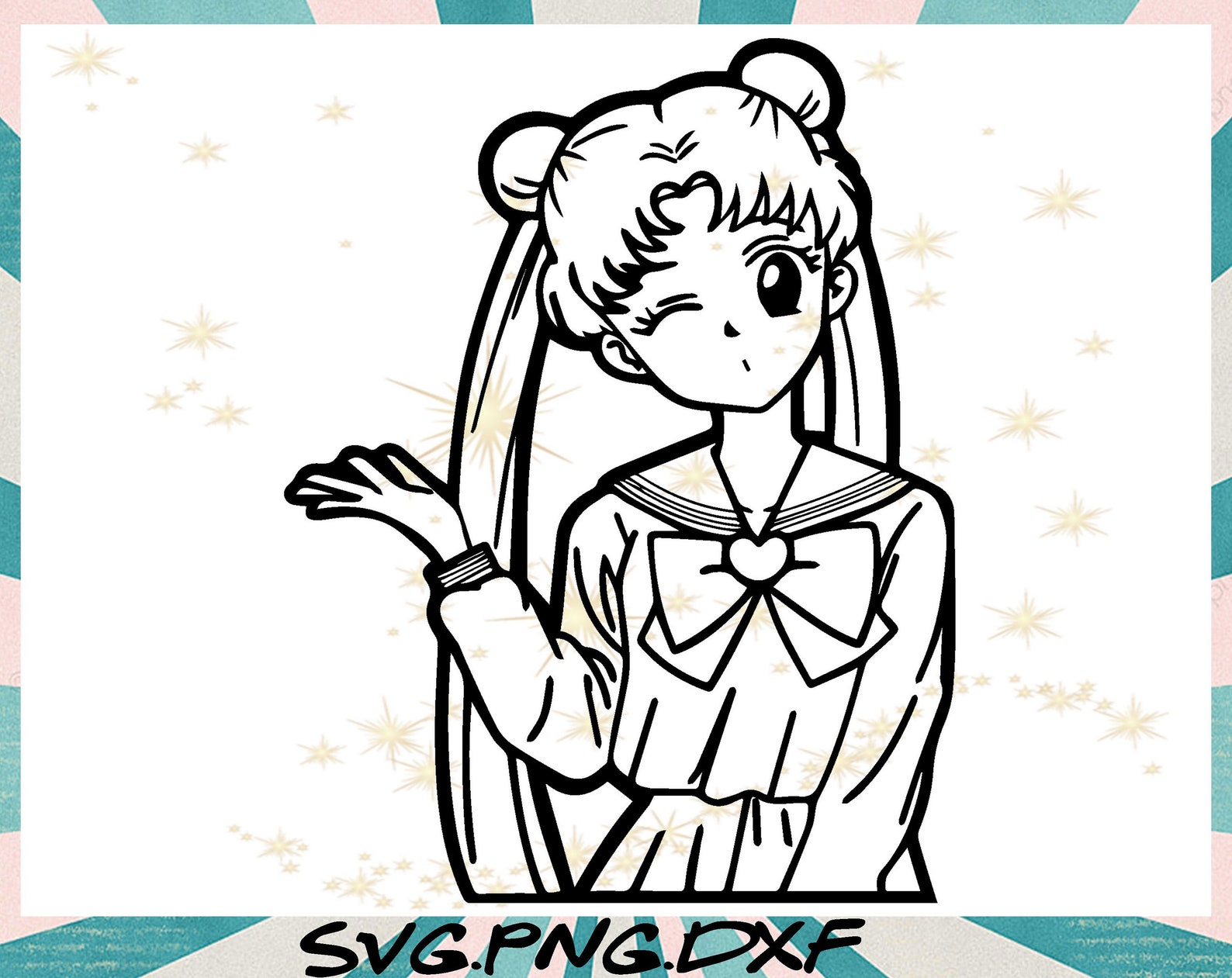 Sailor moon svg Anime svg Anime cartoon svg Cricut | Etsy