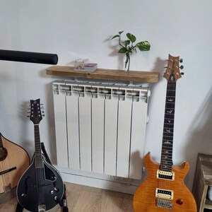 Solid Oak Console Shelf Over Radiator Without Drilling Your Walls - Etsy