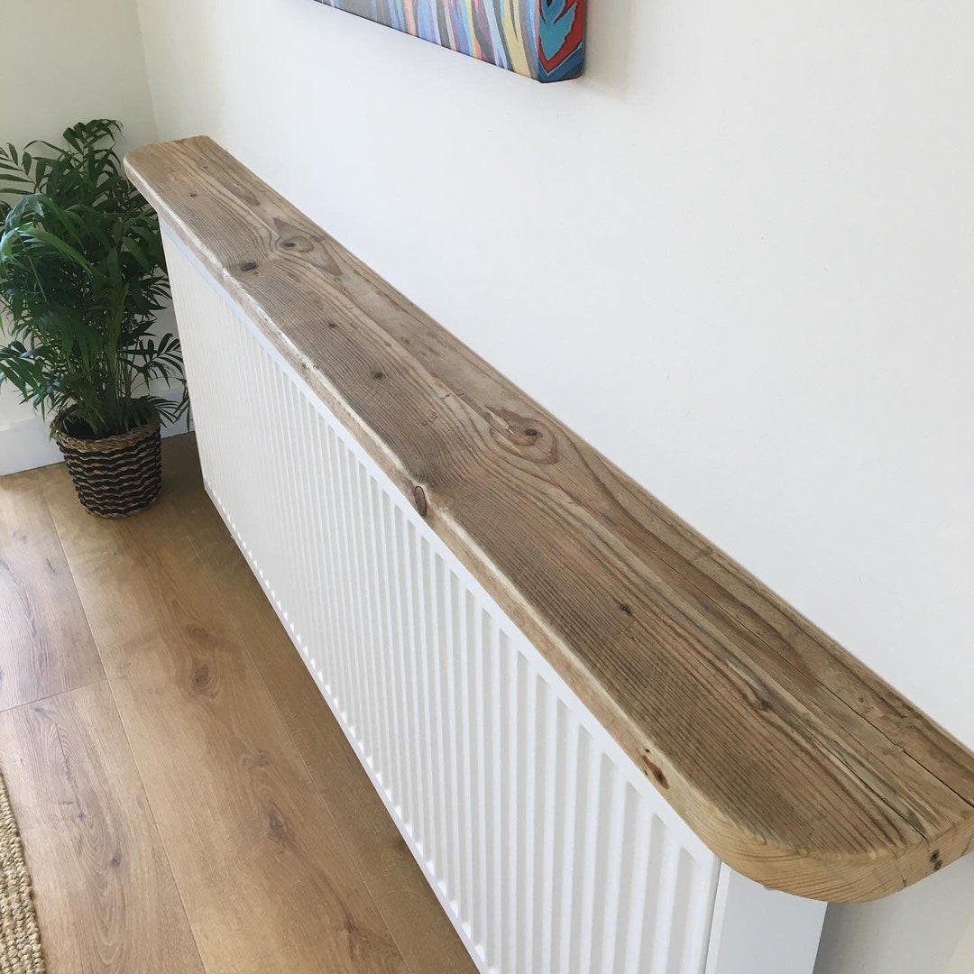 Solid Oak Console Shelf Over Radiator Without Drilling Your Walls - Etsy