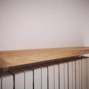 Solid Oak Console Shelf Over Radiator Without Drilling Your Walls - Etsy