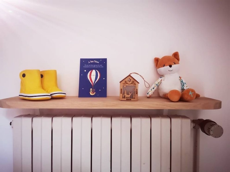 Solid Oak Console Shelf Over Radiator Without Drilling Your - Etsy