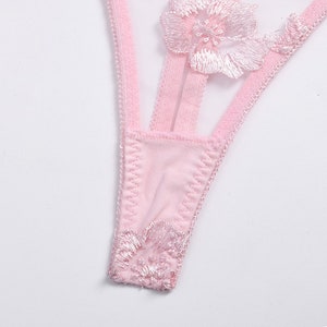 3 Pieces Orange Floral Embroidery Lingerie Set Underwire Bra - Etsy