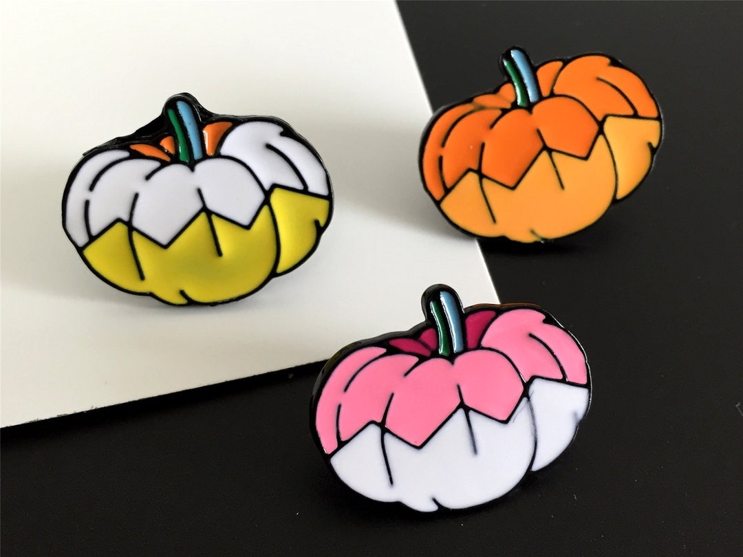 Pumpkin Pin Halloween Gift Enamel Pins Set Hard Enamel Pin Cute Kawaii ...