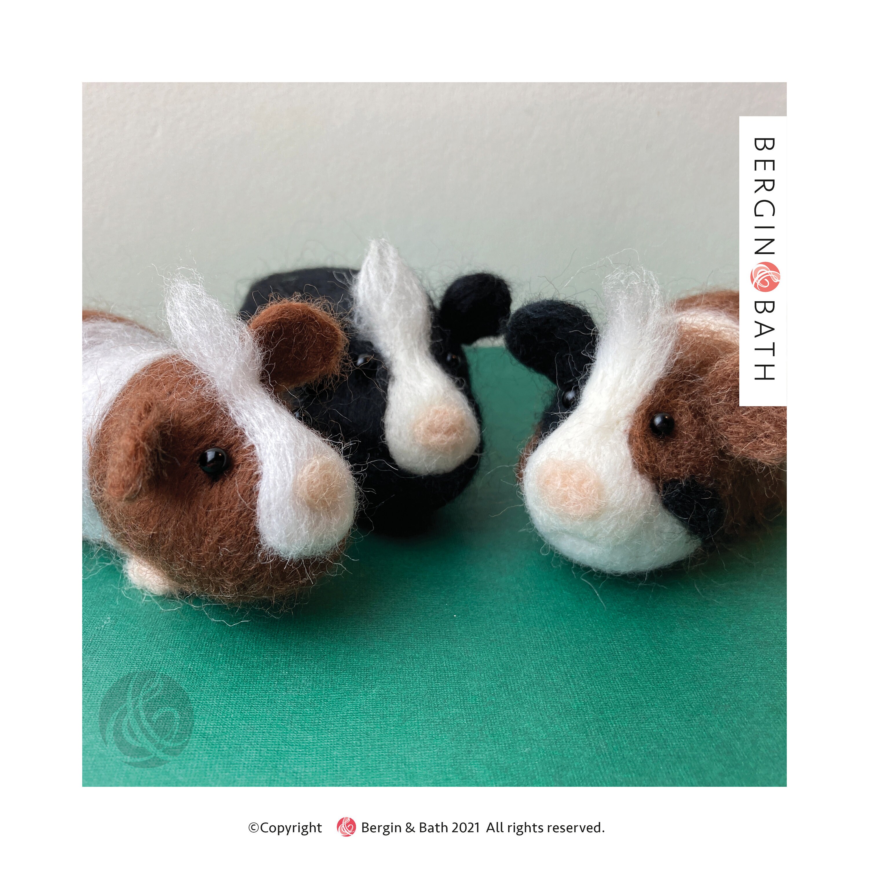 Needle-felted Guinea Pig Pattern, Needle Felting Animal Tutorial ...