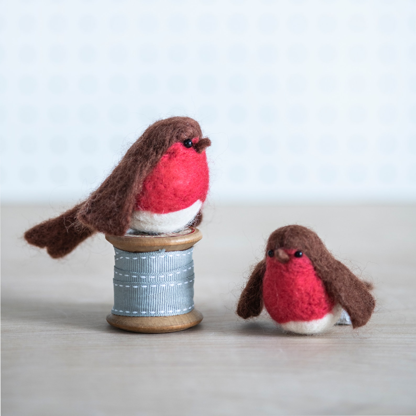 Needle Felting Kit Robins. Christmas Craft Kit for Adults. - Etsy