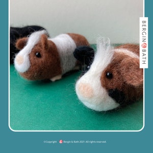 Needle-felted Guinea Pig Pattern, Needle Felting Animal Tutorial ...