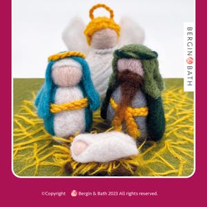 Needle-felted Nativity Pattern, Needle Felting Tutorial, Digital ...