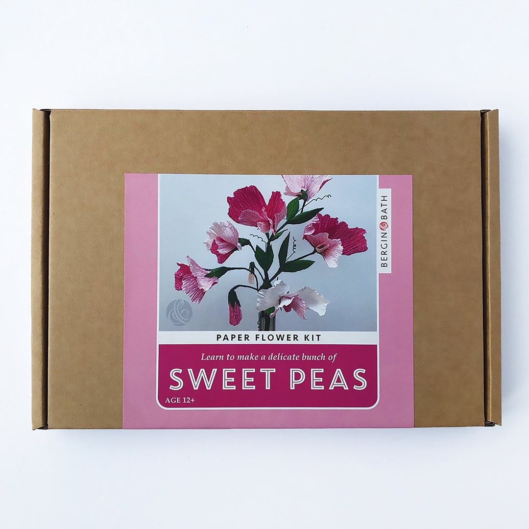 Sweet Pea Paper Flower Kit: DIY Craft Project - Etsy UK