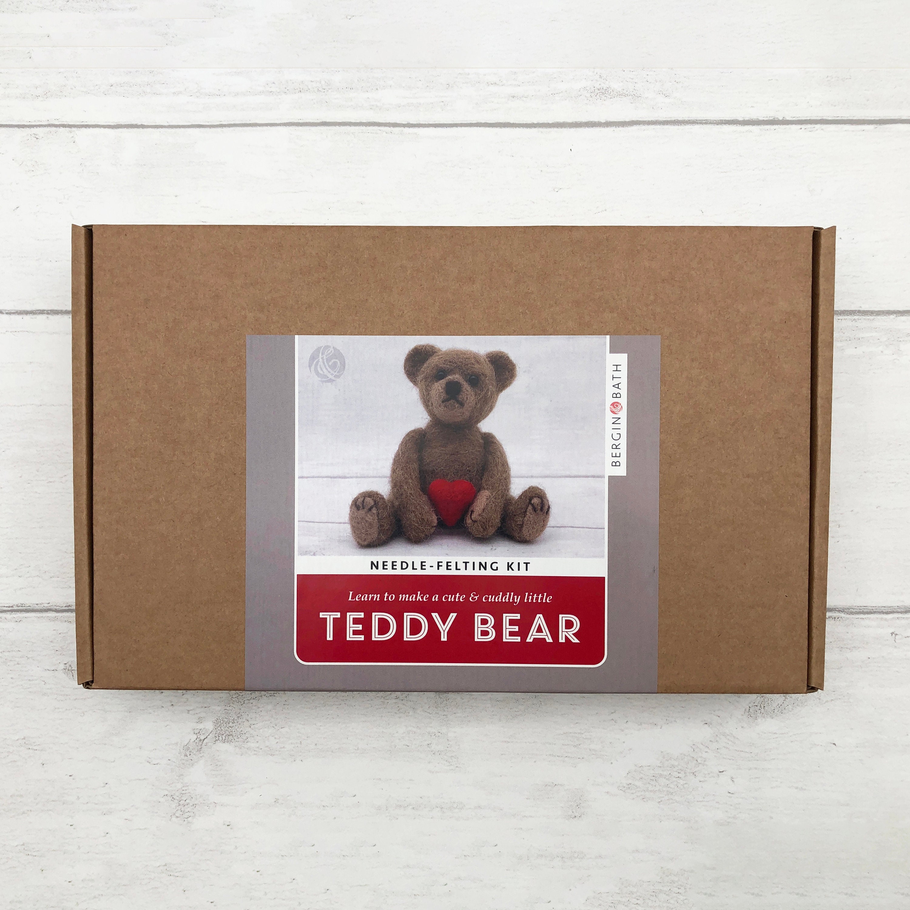 Needle Felting Kit Teddy Bear. Learn to Make a Sweet Little - Etsy UK