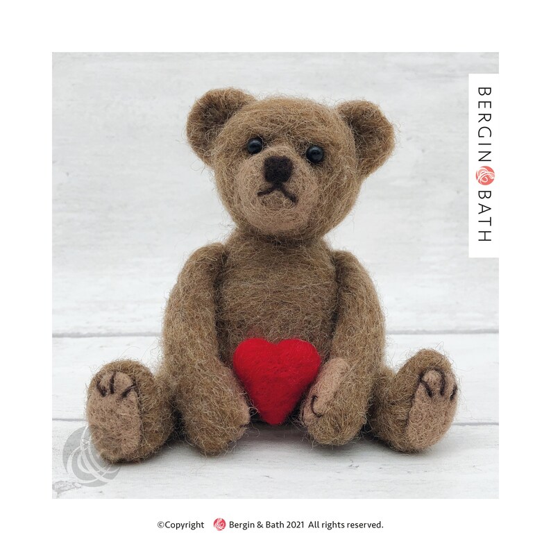 Needle-felted Teddy Bear Pattern, Needle Felting Tutorial, Digital Download - Etsy