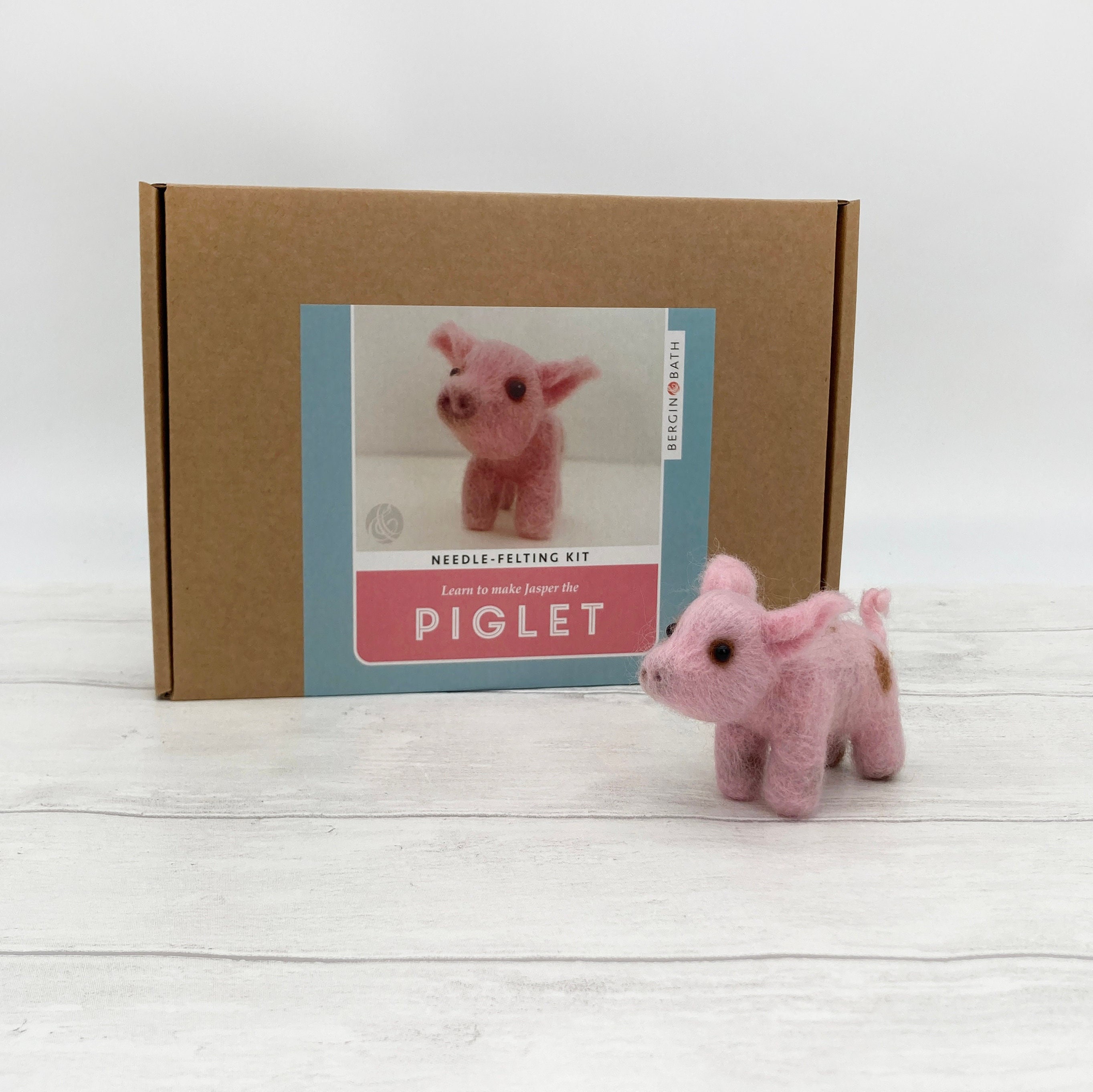 Needle Felting Kit Pig. Make Your Own Mini Piglet With This - Etsy UK